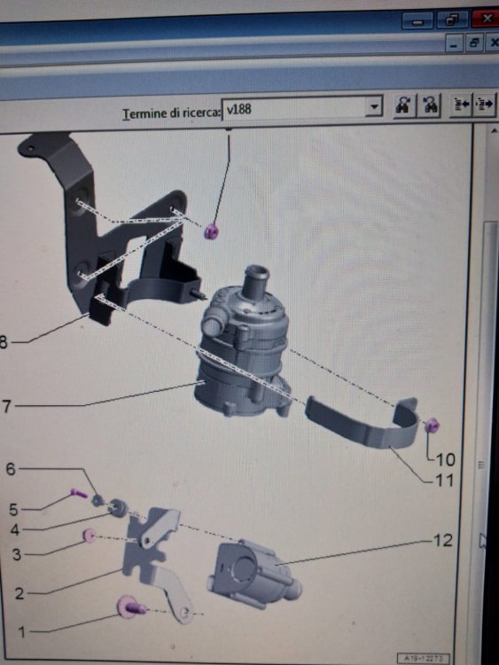 [Audi A 4 07/2018 1968cc Deu 110Kw Diesel] P190D00 pompa intercooler ...