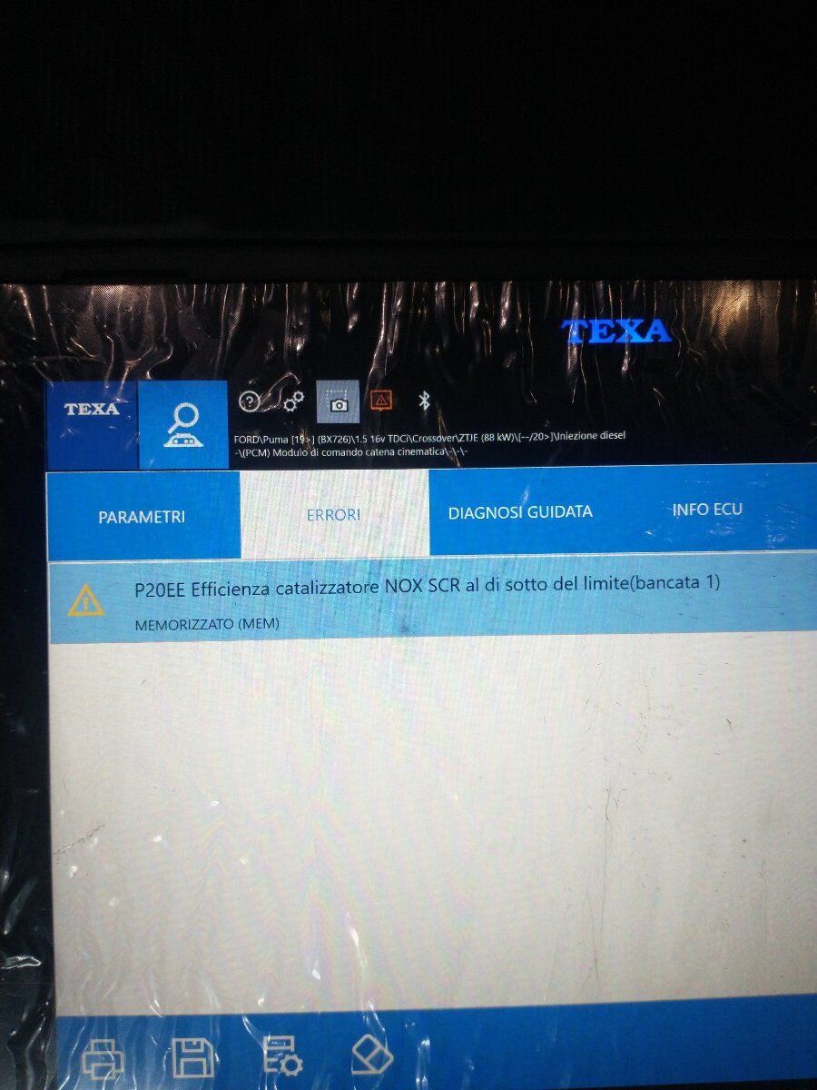 [Ford Transit connect 08/2020 1499cc Z2GA 73Kw Diesel] Errori P2002 e ...